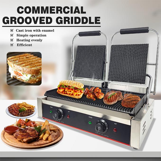 Electric Contact Grill Double Plate - Livoken Bakery Equipment