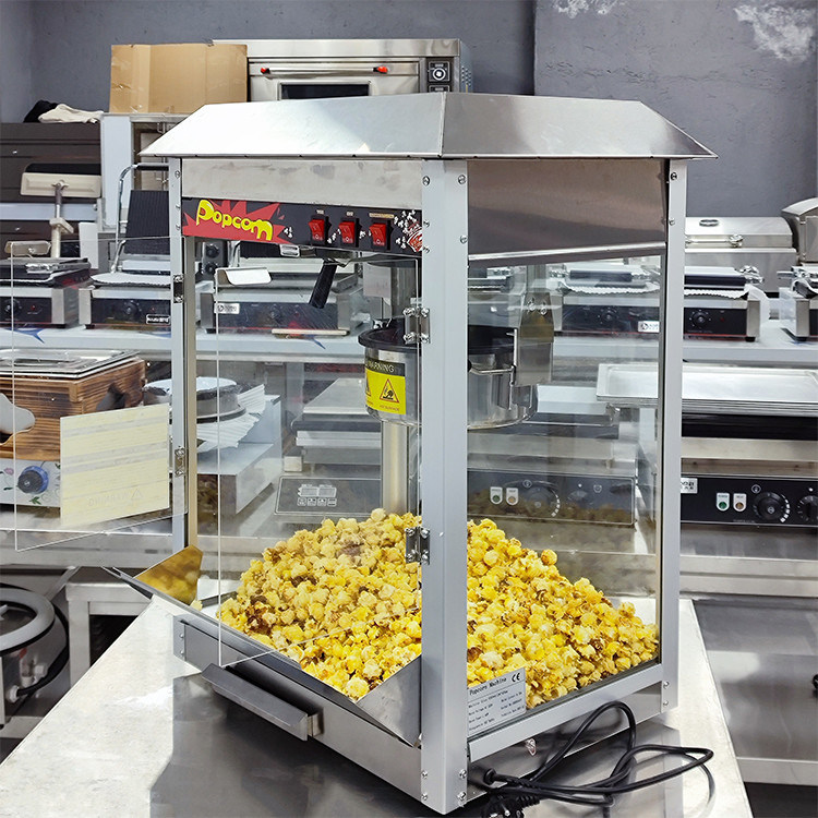 220-240V/50-60Hz Commercial Caramel Popcorn Machine with Butter Melting ...